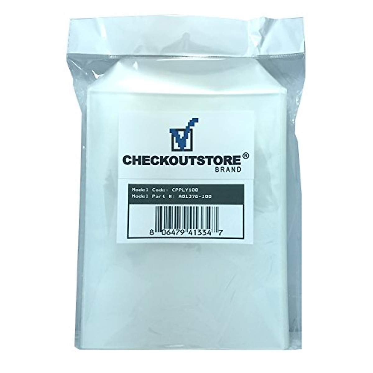 100 CheckOutStore® Clear Storage Pockets (5 5/8 x 7 3/8)