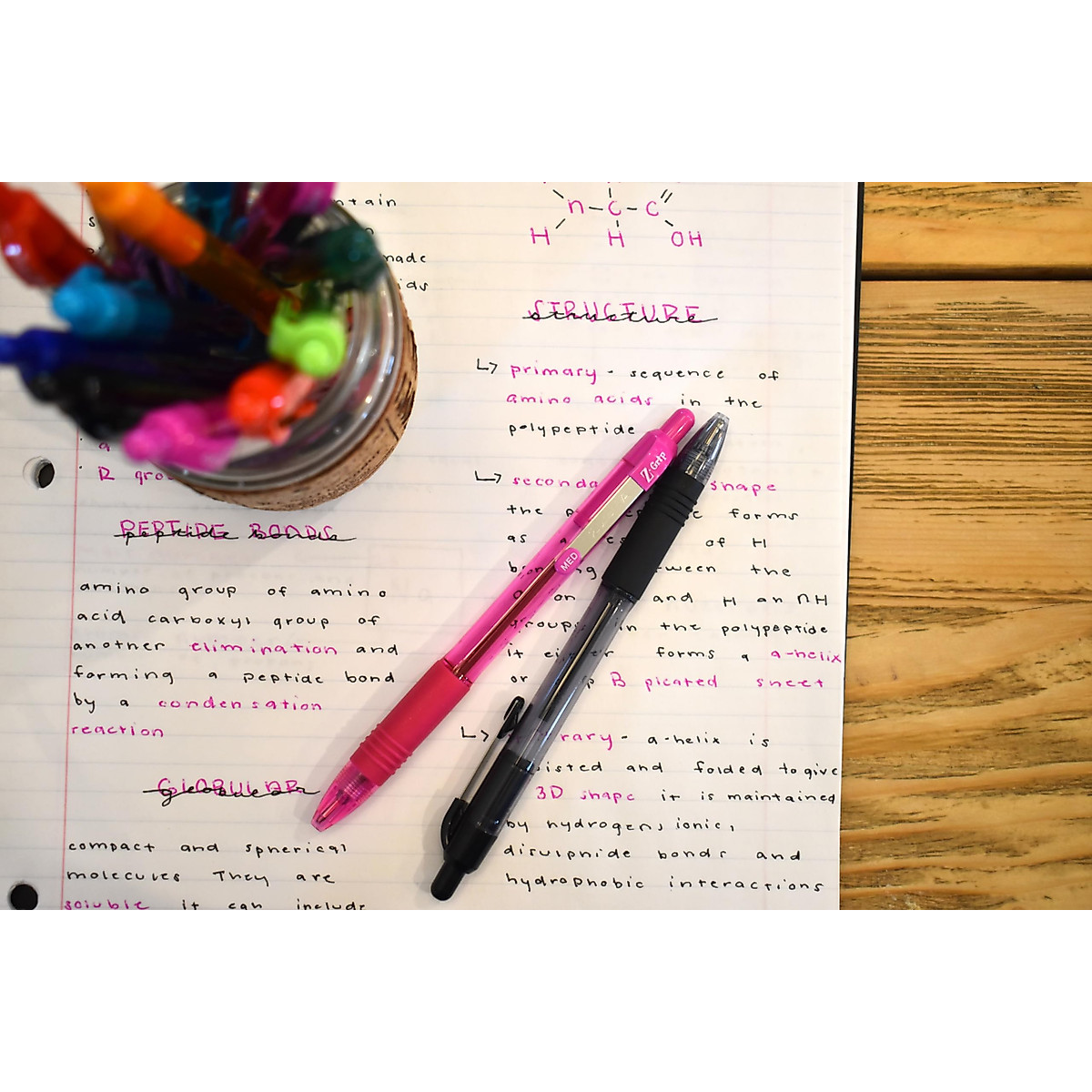 Zebra Pen Z-Grip Retractable Ballpoint Pen, Fine Point, 0.7mm, Black Ink, 12-Pack