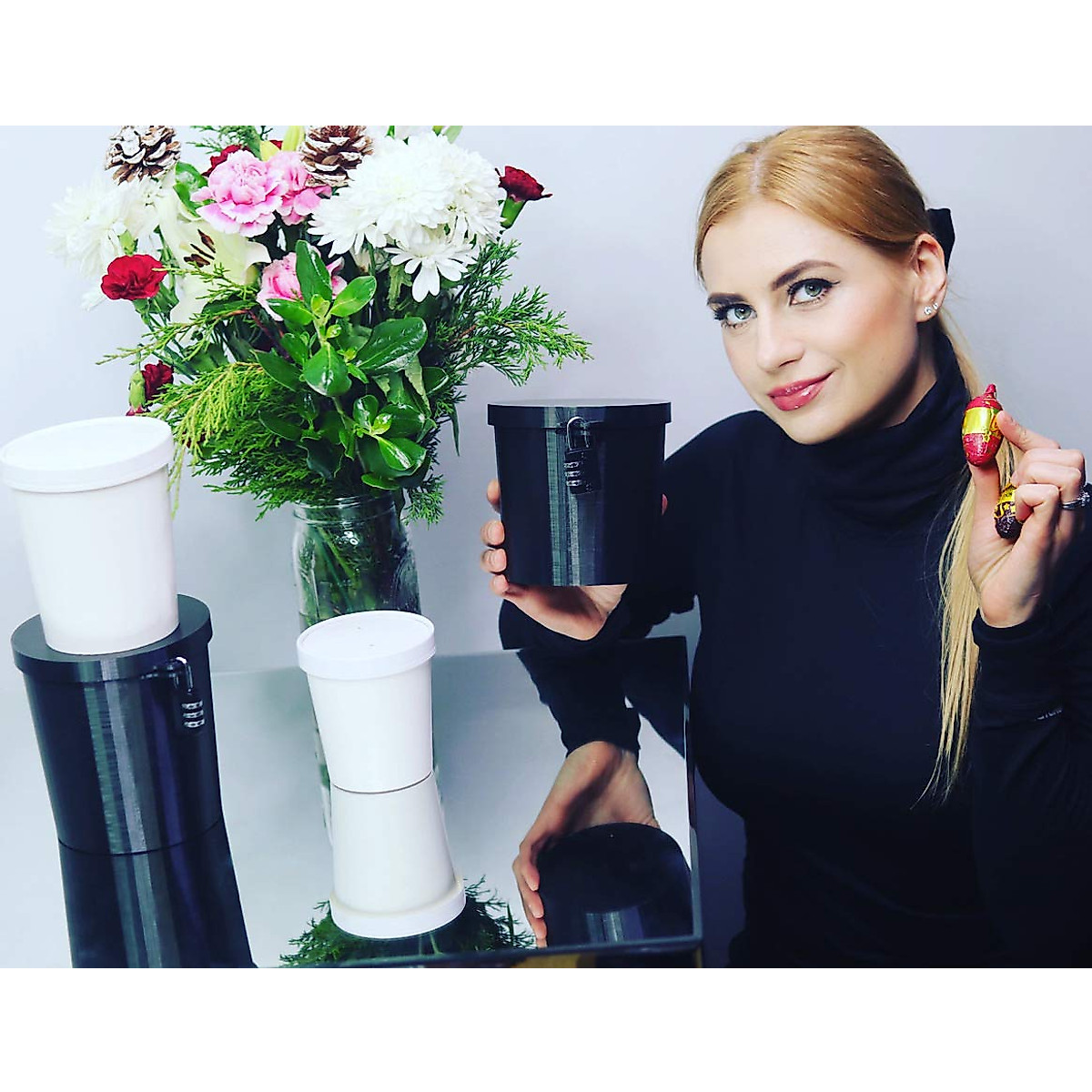 Brilliant Sweet Safe 3.0 Biggest Pint + Handmade Quart + Tub - Ice Cream Combination Lock & Safety Container! - Truly Functional