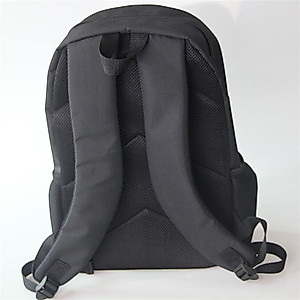 Deeprinter Cool Fire Ice Football Print Kids Boys Backpacks for School Casual Large Capacity Laptop Backpack Lightweight Polyester School Bookbags with Strap Adjustable