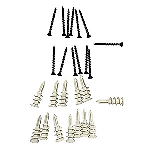 Mark One Home Goods Rustic Farmhouse 3 Tier Justified Floating Wood Shelf - Floating Wall Shelves (Set of 3), Hardware and Fasteners Included (Dark Walnut, 16")