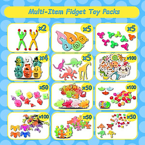 650 Pcs Party Favors for Kids, Fidget Toys Bulk, Prizes for Kids, Fidget Stocking Stuffers Birthday Party Gifts, Carnival Treasure Classroom Prizes Box, Goodie Bag Stuffers, Party Toys