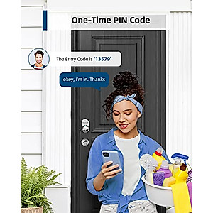 TEEHO TE002K Fingerprint Door Lock Set - Keyless Entry Door Lock with Handle - Door Knob with Keypad Deadbolt - Smart Locks for Front Door - Auto Lock - No Need App - Easy Installation - Satin Nickel