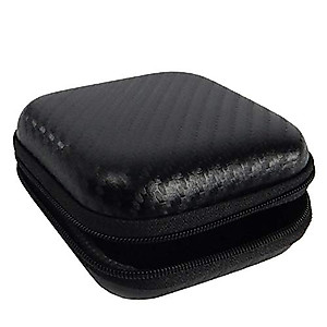 CASEMATIX Carry Case Compatible with Fender Mustang Micro Headphone Amp and Charging Cable - Micro Headphone Amplifier Case Only with Wrist Strap, Black