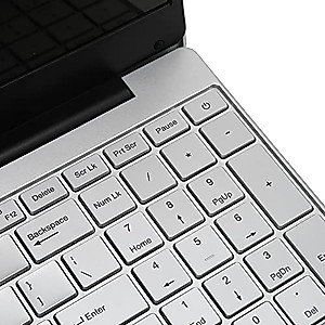 Zyyini Fingerprint Unlock Laptop, 15.6in 12GB RAM128GB ROM WiFi Laptop for Windows 10,Backlit Keyboard with Touchpad and Numeric Keypad,for Daily Use