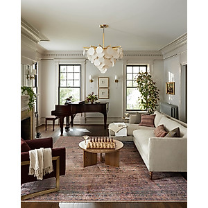 Loloi Jean Stoffer Bradbury Collection, Sunset & Multi, 2'-6" x 12'-0" Runner Rug – Modern & Traditional Area Rugs for Living Room Bedroom Entryway & Hallway No Shed High Traffic Area Decor Rug