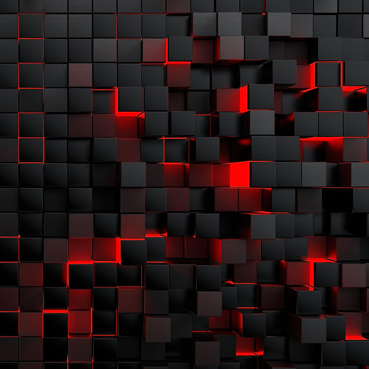 ZIRANSHU King Size Quilt Cover, Red and Black Grid Printed Quilt Personalized Geometric Square Grid Bedding Set for Adult Kids Boys Girls Comforter Duvet Cover Set (1 Duvet Cover + 2 Pillowcase)