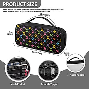 Rnyleeg Stethoscope Case Cute Cartoon Dog Paws Print Stethoscope Carrying Case Lightweight Stethoscope Storage Bag with Extra Room for Bandage Scissors and Penlights