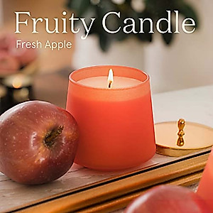 LA JOLIE MUSE Christmas Candles, Apple Candles for Home Scented, Natural Soy Candles for Winter, Holiday Candles Gift, Luxury Glass Jar Candles, 75 Hours Long Burning, 12.3 oz