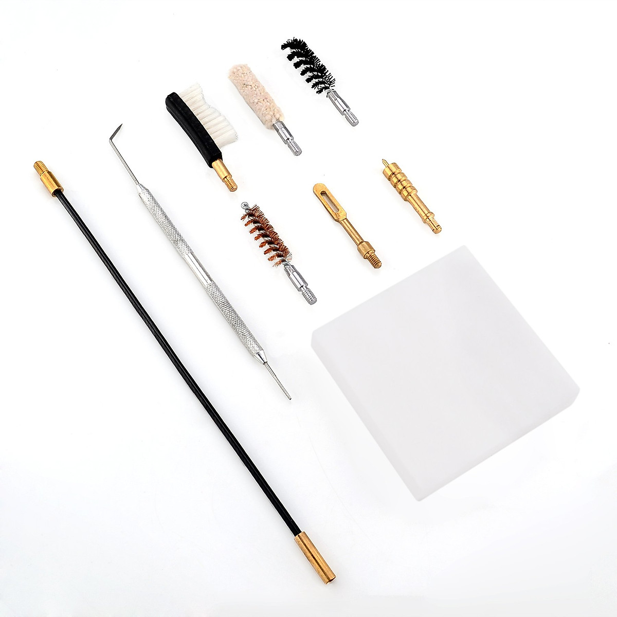 Raiseek Handgun Cleaning kit .357 Caliber Gun Cleaning Kit 9mm Pistol Cleaning Kit Bore Brush and Jag