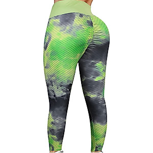 Bblulu 2 Pack High Waist Leggings for Women Anti Cellulite Textured Yoga Pants Scrunch Booty Lifting Workout Tights for Women