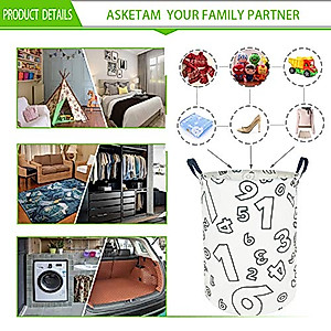 ASKETAM Baby Laundry Basket, Durable, Large Capacity, Lightweight, Portable, Waterproof