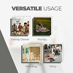 Decorelia Wrinkle-Free Oblong Table Cloth Decoration for Birthday, Waterproof Outdoor Picnic Linen Table Covers for Camping, Party, and Wedding (Rectangle, 60 x 104 Inch (8-10 Seats), Dark Grey)