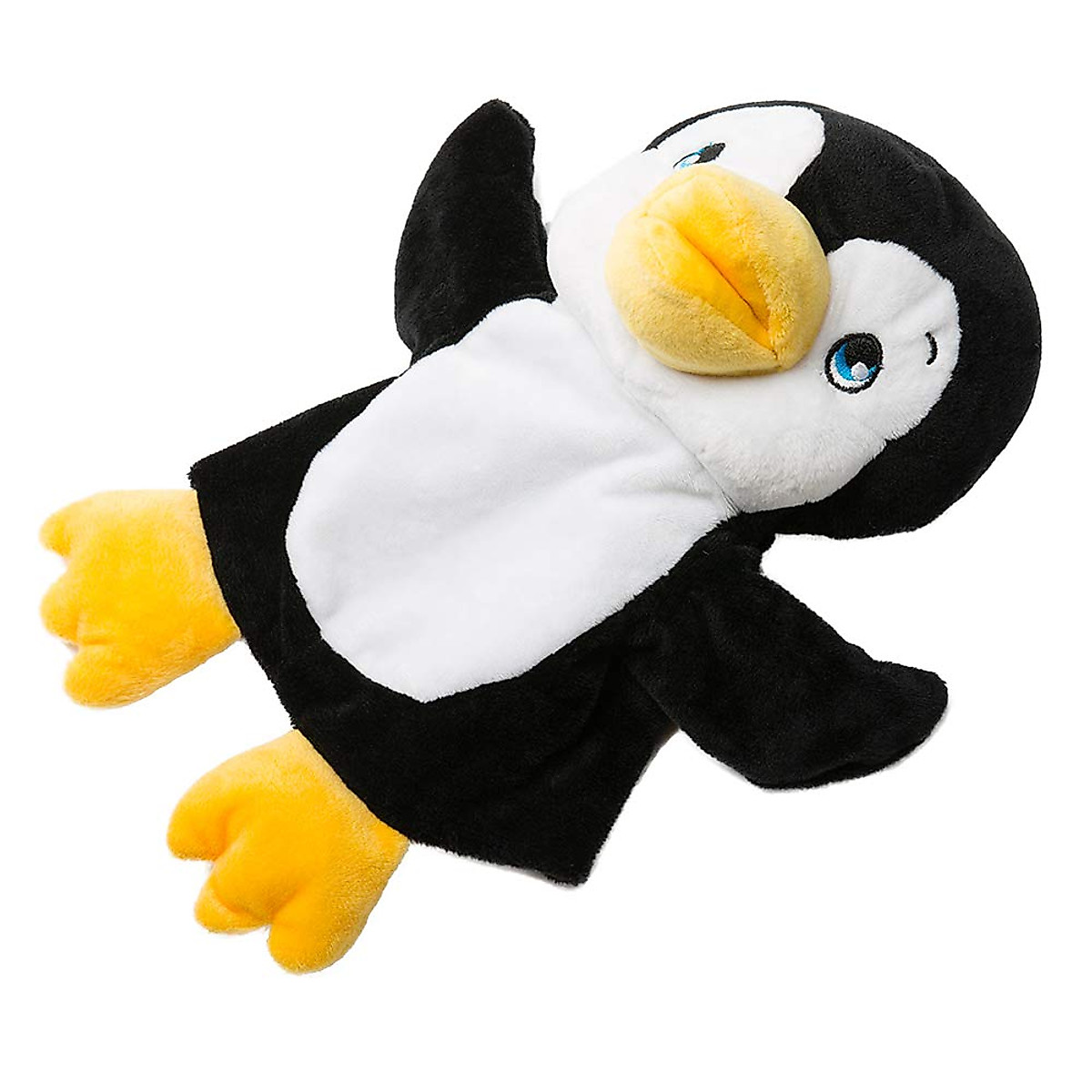HollyHOME Plush Zoo Friends Hand Puppet Animal Puppet Penguin for Kids Storytime 14 Inches Black