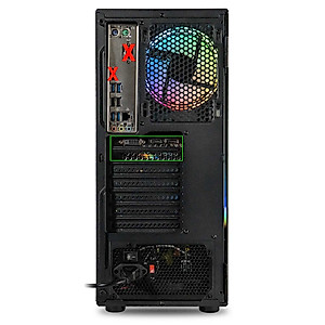 ViprTech Rebel 1.0 Gaming PC - AMD Ryzen 5 (12-LCore 3.9Ghz), GTX 1660 Super 6GB, 16GB DDR4 3200, 512GB NVMe SSD, WiFi, RGB, Windows 11 Pro, Desktop Computer Tower Black