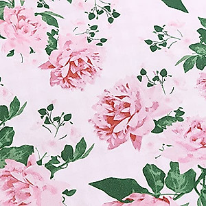 Betsey Johnson - Queen Duvet Cover Set, Reversible Bedding with Matching Shams, All Season Home Decor (Blooming Roses Pink, Queen)