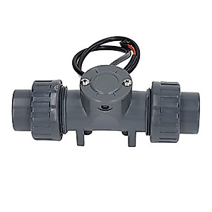Flowmeter, Large Flow UPVC DN25 RS485 Data Transmission IP65 Protection Fluid Meter Counter for Irrigation