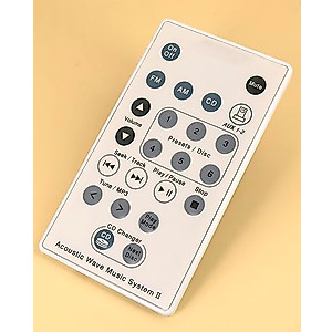 Replacement Remote Control for Bose AWR1R2 AWR1R3 AWR1W3 AWR113 AWR131 AWR1W2 Wave Radio Audio System