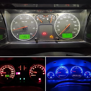 BELOMI 20 Pcs T5 LED Lights for Car Dashboard, High Light Bulb 3030-3SMD Replacement with Twist Lock Socket, Super Bright Light for Instrument Cluster Dashboard Panel Gauge Indicator (Purple)