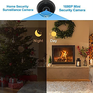 Jukllezan Mini Spy Camera Wireless WiFi Hidden Camera 1080P Full HD Quality with Night Vision and Motion Detection Security Nanny Camera for Home/Office/Car Indoor Monitor