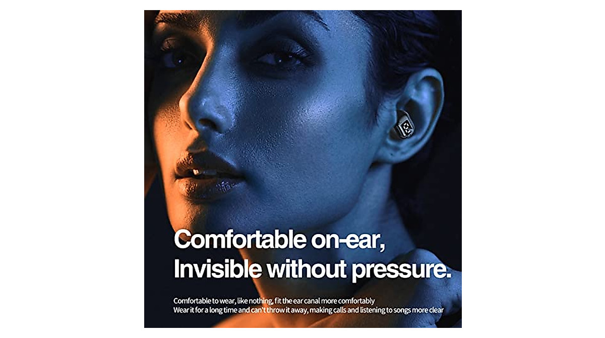 Invisible Bluetooth Earbuds - Tiny, Discreet & Long Battery Life