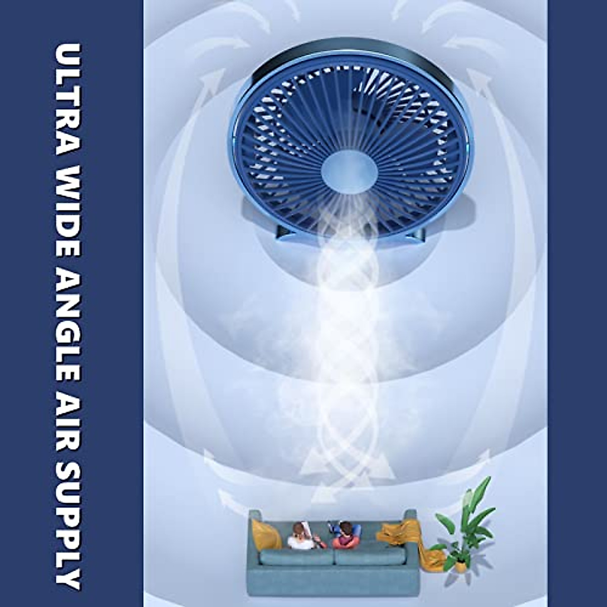 Chchmu USB Desk Fan Mini Desktop Table Fans 2 Speed Personal Quiet Fan with Strong Airflow Portable Cooling Fan with Head Adjustable for Home Bedroom Dormitory Office Table & Desktop, Gold