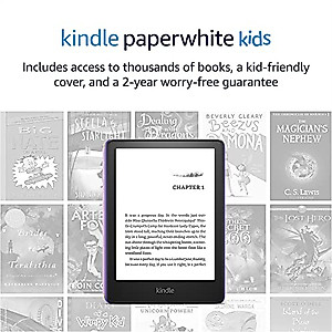 Kindle Paperwhite Kids (16 GB) – Made for reading - access thousands of books with Amazon Kids+, 2-year worry-free guarantee