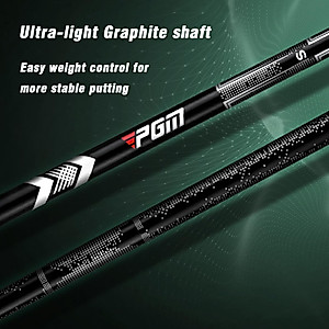 PGM Weighted Golf Standing Mallet Putter - Ultra Low Center of Gravity - Stability - Professional Right Handed Golf Putter with Sighting Line