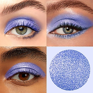 Hotiary Glitter Liquid Eyeshadow, Metallic Glitter Shimmer Sparkling Eye Shadow, Long Lasting Waterproof High Pigments Sparkling Makeup Kit for Eyes, Metals Gloss Eyeliner Pen