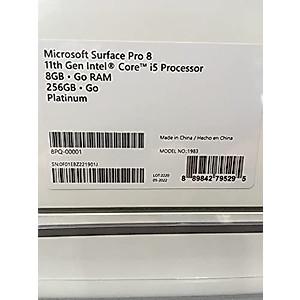 Microsoft Surface Pro 8-13" Touchscreen - Intel® Evo Platform Core™ i5-8GB Memory - 256GB SSD - (Without keyboard) - Platinum (Latest Model)