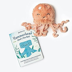 Slumberkins Mads Not Bad Board Book & Jellyfish Mini Set | Supports Conflict Resolution & Social Emotional Learning for Ages 0+ (Coral Jellyfish)
