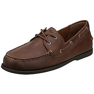 Dockers Men’s Vargas Leather Handsewn Boat Shoe,Rust, 10 M US