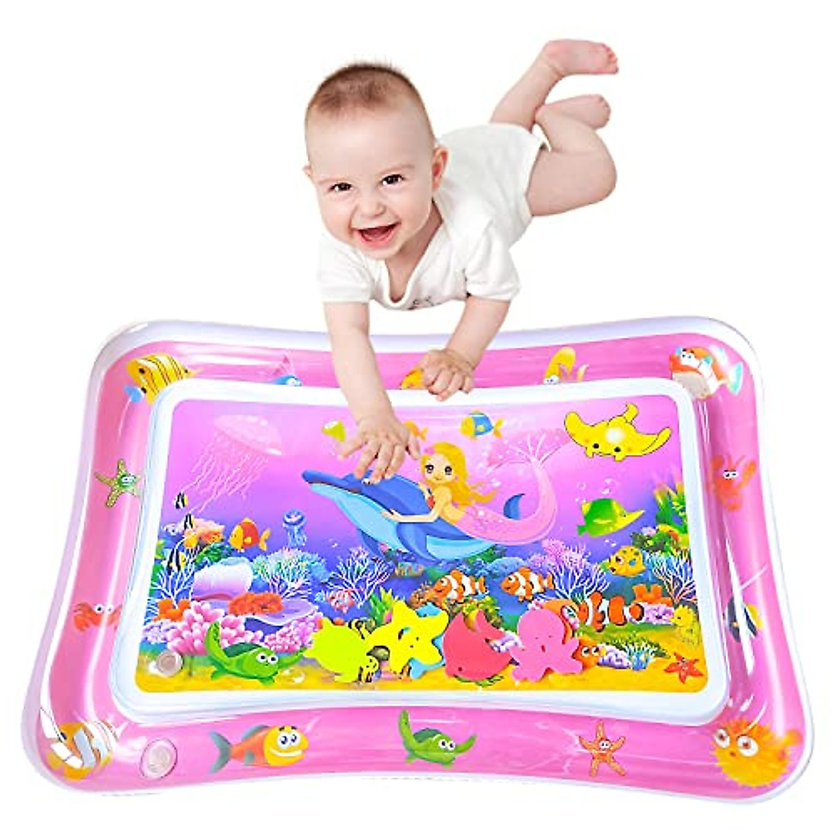 Tummy time Water Play mat, Baby Water Play Mat for Kids and Toddlers Baby Toys for 3 to 24 Months, Strengthen Your Baby's Muscles (70x50cm)