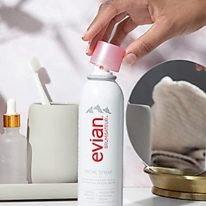 Evian Facial Spray, 5 oz Duo - Instantly Hydrate - Refresh Skin - Revive Makeup - Soothe Sensitivity - All Skin Types - French Alps Skincare