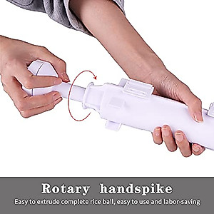 URED Professional Super Space Sushi Bazooka, Upgrade Sushi Roller Mold Food Grade Plastic, Rice Vegetable Meat Diy Sushi Making Kit Machinekitchen Utensils White (white)