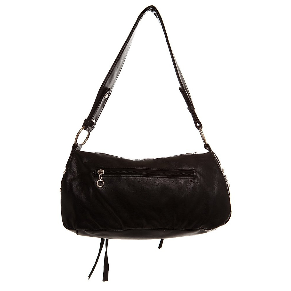 Handbags For All Fringe Structure Studded Hobo Shoulder Handbag