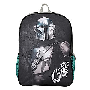 Bioworld The Mandalorian Grogu Mando Double-Sided 16" Youth Backpack