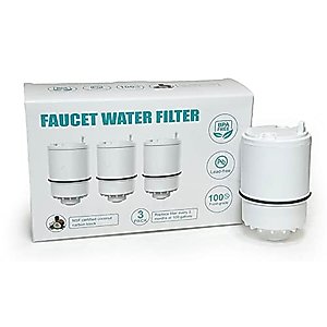 Nispira RF3375 Compatible Water Filter Replacement For All PUR Faucet Filtration Systems | Removes Chlorine, Lead, Odor, Color | 3 Months Filtration | Pack of 3