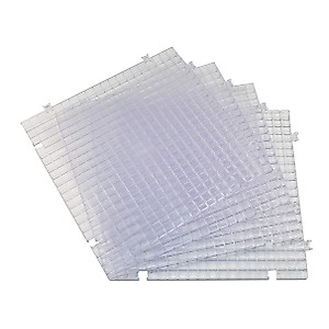 Creator's Waffle Grid 4-Pack - As Seen On HGTV/DIY Cool Tools Network - 100% USA - Solid Bottom Modular Surface - Glass Cutting, Small Parts, Liquid Containment, Grow Room, Etc. - Home, Office, Shop