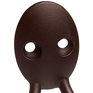 Spectrum Diversified Stratford Wall-Mounted Double, Easy Installation Closet & Entryway, Modern Storage Hooks, Bronze