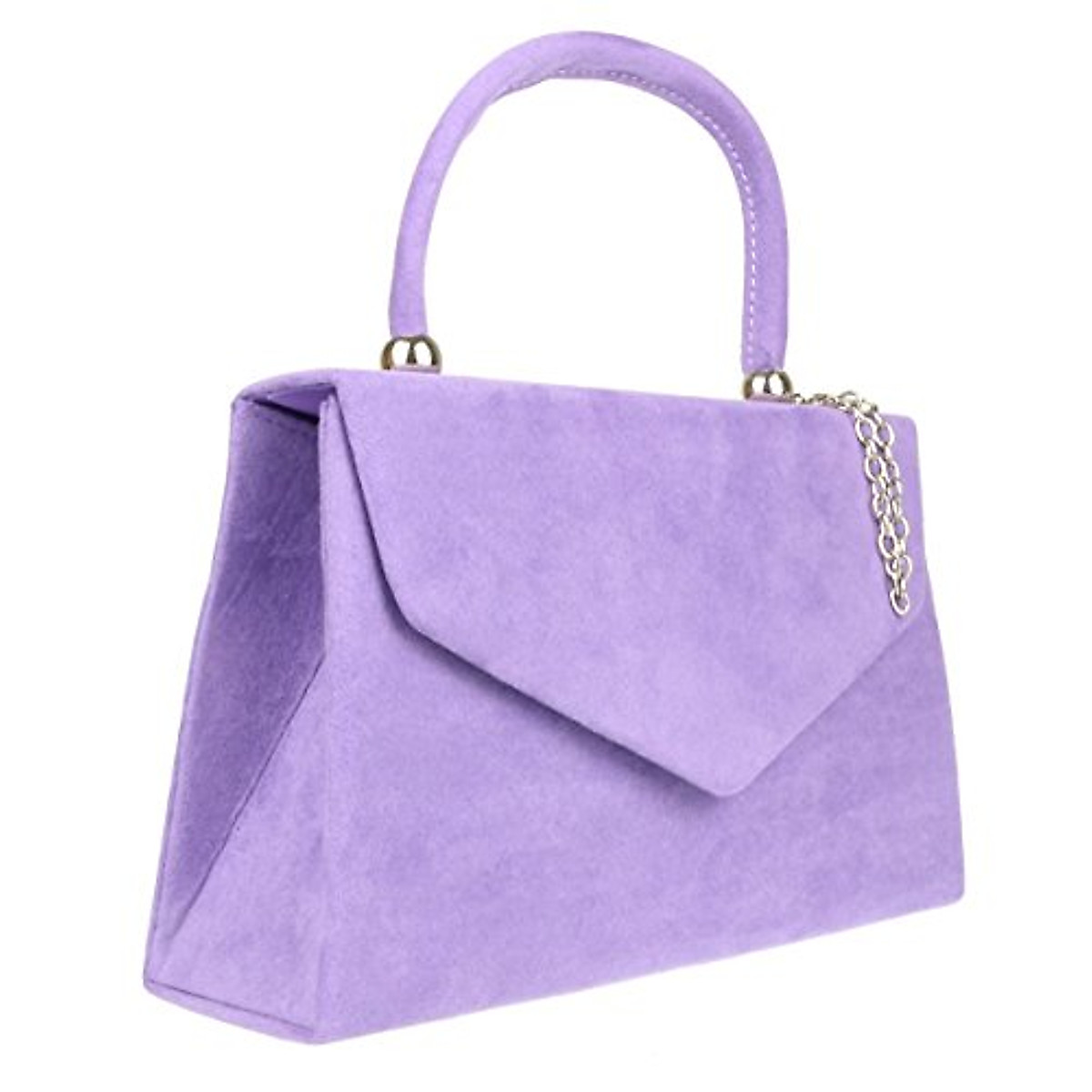 Girly HandBags Retro Plain Clutch Bag Lilac