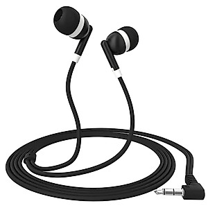 Maeline Bulk Earbuds with 3.5 mm Headphone Plug - 10 Pack Wholesale Bundle - Multi Color