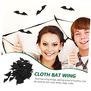 KONTONTY 50Pcs Wing Embellishments for DIY Crafts Accessories for Hair Clips Headbands Clothes and Shoes for Halloween and Creative Projects