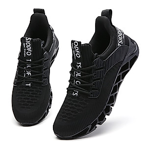 SKDOIUL Running Shoes for Women Sneakers Size 8.5 All Black Tennis Walking Athletic Shoes mesh Breathable Casual Sport Gym Workout Sneakers