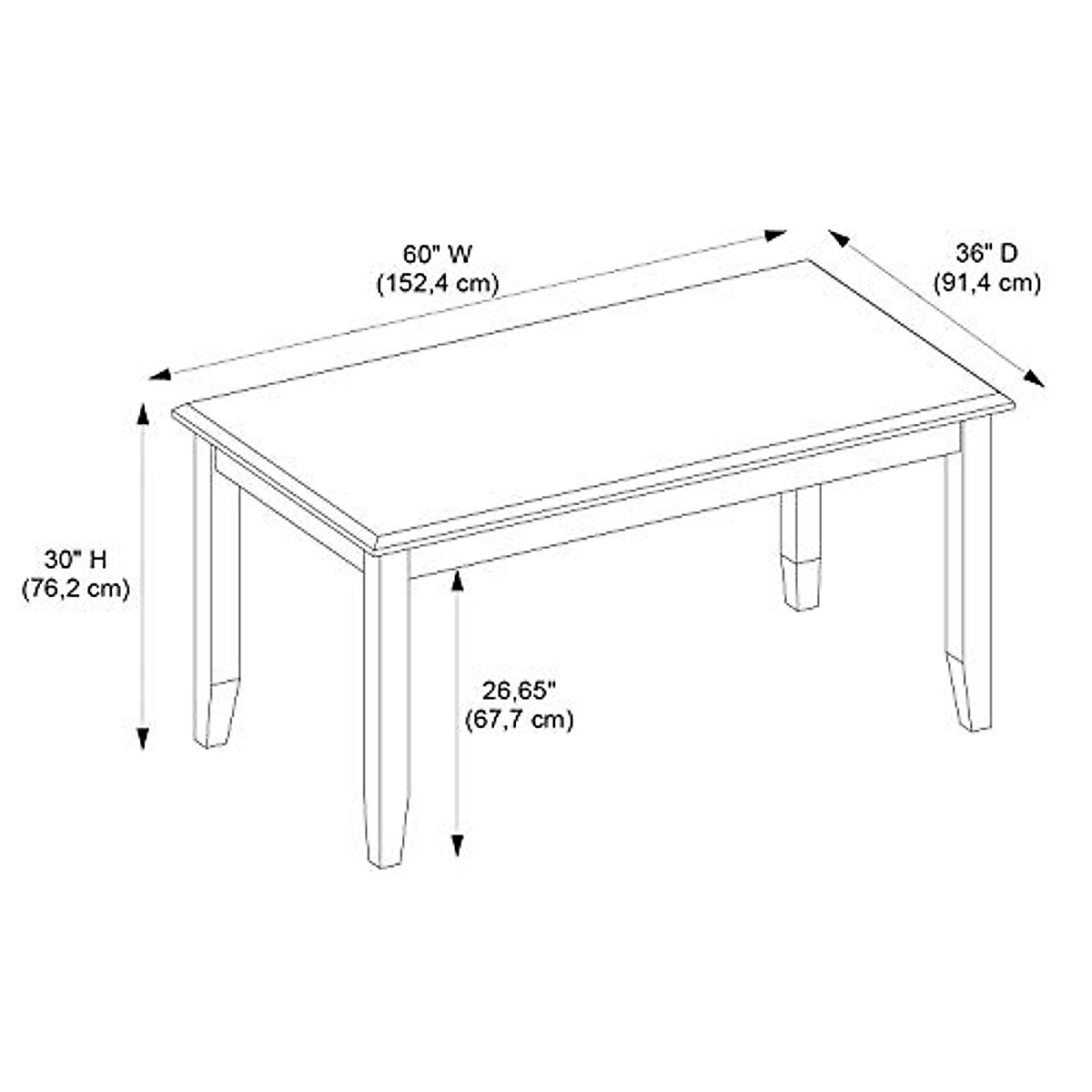 Powell Furniture Jane 5 Piece Dining Set, White