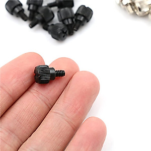 20PCS Computer Case Thumb Screws 6-32 Thumb Case Screws Universal Motherboard Screws Metal Alloy Fastener Thumb Screwsfor PC Case Cover/Power Supply/PCI Slots/Hard Drives