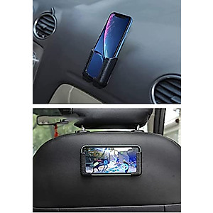 EIMONEY 2pair Multifunctional Mobile Phone Bracket - 2023 New Self Adhesive Dashboard Mount Car Phone Holder, Adjustable Phone Holder, Car Phone Holder Mount for All Mobile Phones Thickness<0.5in
