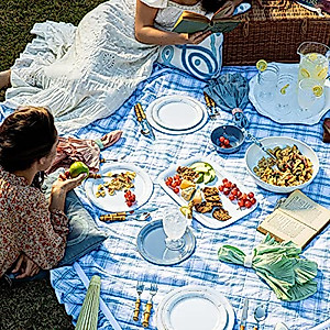 Juliska - Berry & Thread Melamine Tray 16 in. - Whitewash, Melamine Serving Tray - Unbreakable, White Melamine, Decorative Embossed Melamine Tray