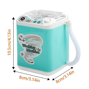 DOTSOG Mini Electric Makeup Brush Cleaner Makeup Sponge Washing Machine Dollhouse Toy Cosmetic Brush Powder Puff Washer Beauty Cleaning makeup Tool