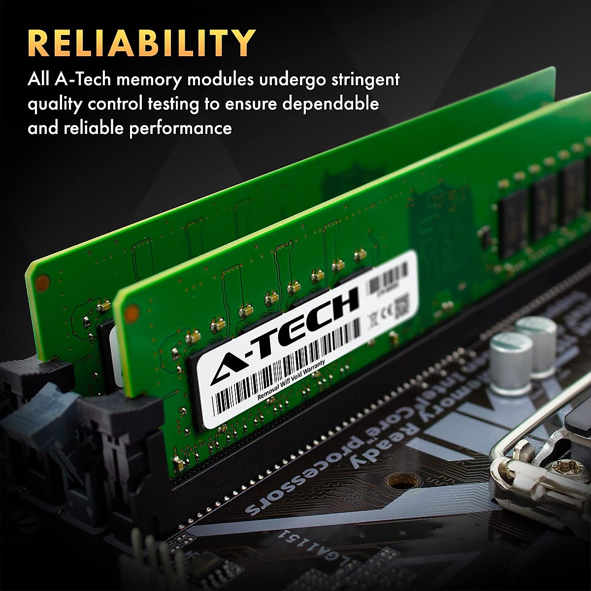 A-Tech 16GB (2x8GB) DDR4 2133MHz DIMM PC4-17000 UDIMM Non-ECC 2Rx8 1.2V CL15 288-Pin Desktop Computer RAM Memory Upgrade Kit